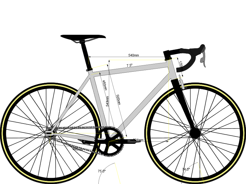 Track Frame | www.bikecad.ca