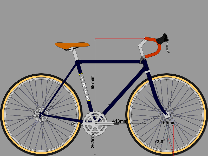 Trek 700 Rando 650b x 38 | BikeCAD